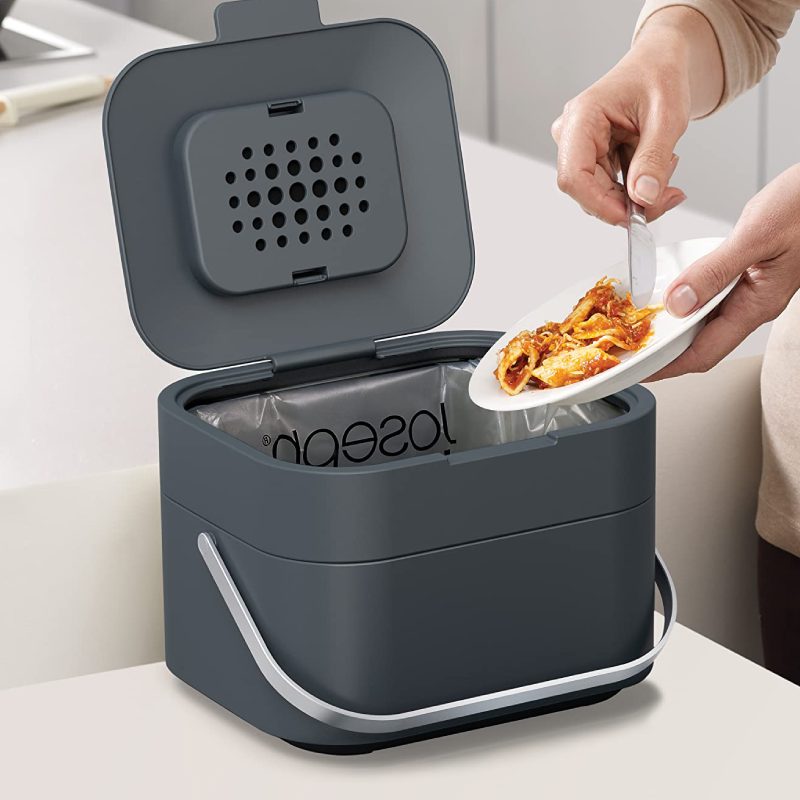 JOSEPH JOSEPH Stack 4 Food Waste Container Grey - Erresse Shop